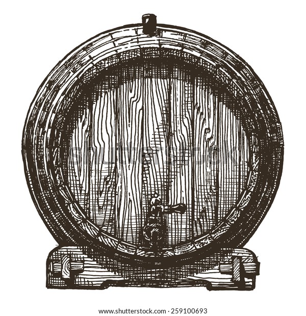 Oak Barrel Vector Logo Design Template Stock Vector (Royalty Free ...