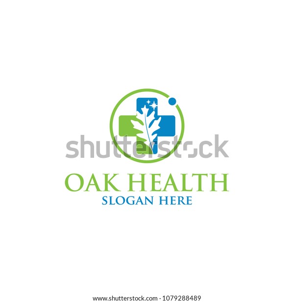 Oak Health Vector Logo Isolated Logo Stock Vector (Royalty Free ...