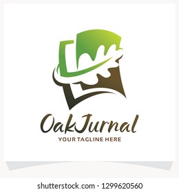 Oak Journal Logo Design Template Inspiration Stock Vector (Royalty Free ...