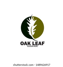 Oak Leaf Logo Design Template Stock Vector (Royalty Free) 1489626917 ...