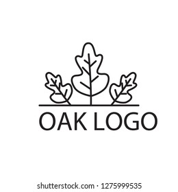 Oak Logo Design Modern Emblem Company Stock Vector (Royalty Free ...