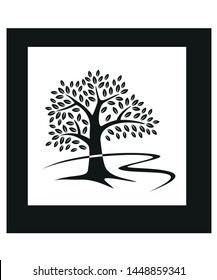 Oak Tree Icon Vector Symbol Icon Stock Vector (Royalty Free) 1448859341 ...