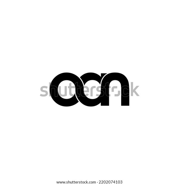 Oan Letter Original Monogram Logo Design Stock Vector (Royalty Free ...