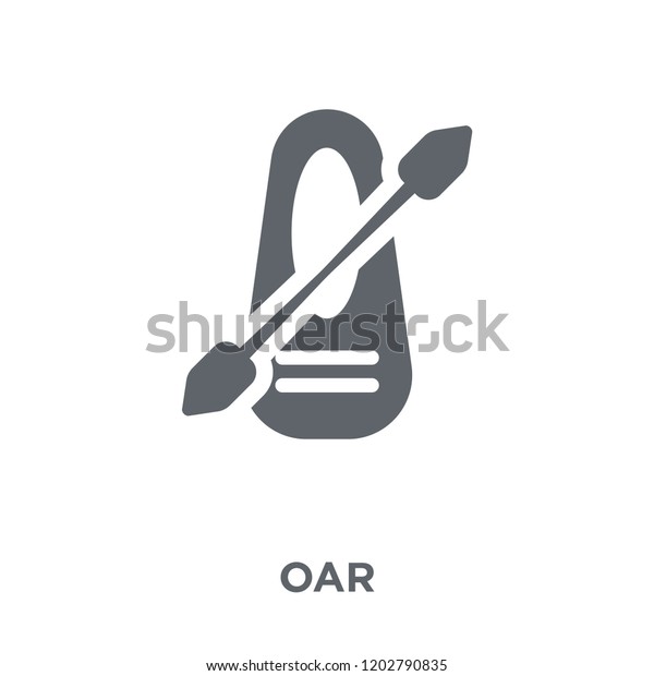 Oar Icon Oar Design Concept Camping Stock Vector (Royalty Free ...