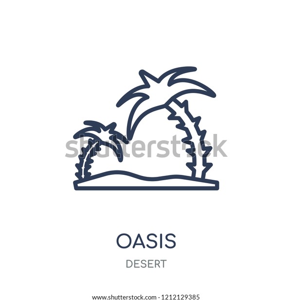 Oasis Icon Oasis Linear Symbol Design Stock Vector (Royalty Free ...