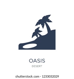 Oasis Icon Trendy Flat Vector Oasis Stock Vector (Royalty Free ...