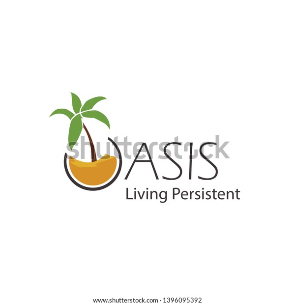 Oasis Logo Recreation Place Restaurant Stock Vector (Royalty Free ...