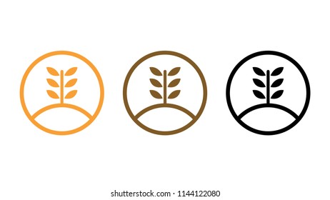 Oat Logo Design Symbol Vector Stock Vector (Royalty Free) 1144122080 ...