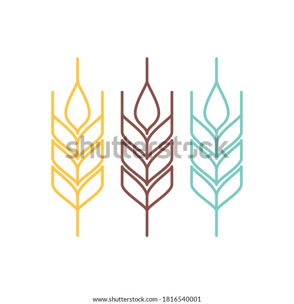 Símbolo de avena vector. para abrir: vector de stock (libre de regalías ...