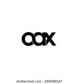 Oax Letter Original Monogram Logo Design Stock Vector (Royalty Free ...