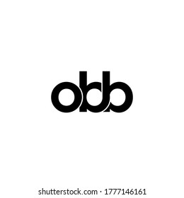 Obb Letter Original Monogram Logo Design Stock Vector (Royalty Free ...