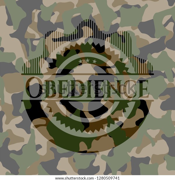 Obedience Camo Emblem Stock Vector (Royalty Free) 1280509741 | Shutterstock