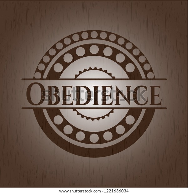 Obedience Wood Icon Emblem Stock Vector (Royalty Free) 1221636034 ...