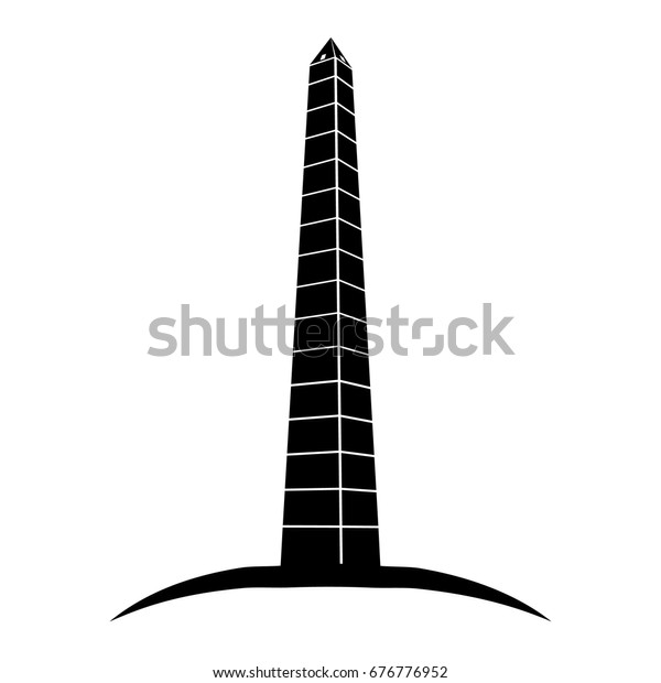 Obelisk Icon Stock Vector (Royalty Free) 676776952