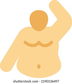 Obesity Vector Illustration On Transparent Background Stock Vector ...