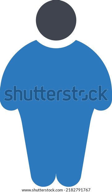 Obesity Vector Illustration On Transparent Background Stock Vector ...