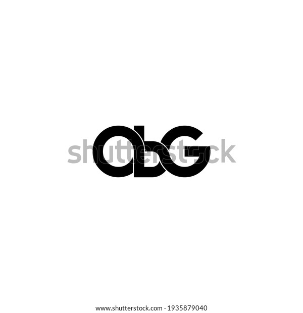 Obg Letter Original Monogram Logo Design Stock Vector (Royalty Free ...