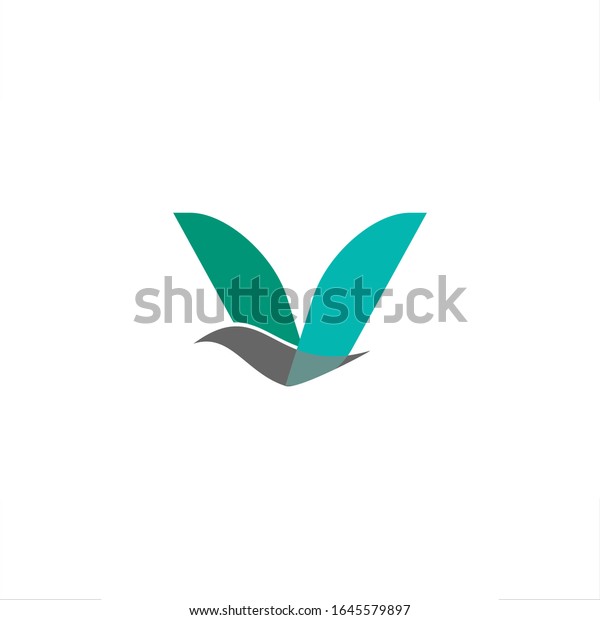 Object Symbol Bird V Letter 库存矢量图（免版税）1645579897