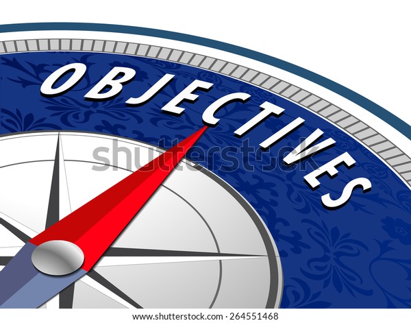 Objectives Concept Compass Business Objectives Infographics Stock ...