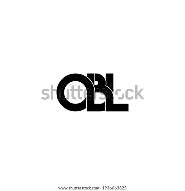 Obl Letter Original Monogram Logo Design Stock Vector (Royalty Free ...