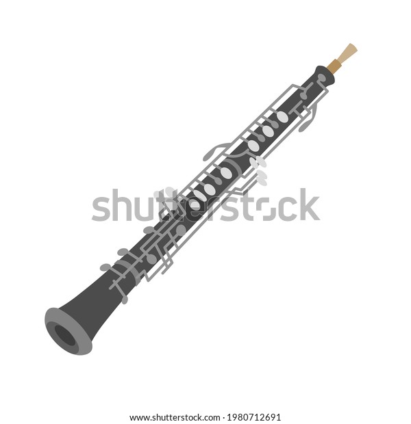 Oboe Vector Illustration That Easy Edit Stock Vector (Royalty Free ...