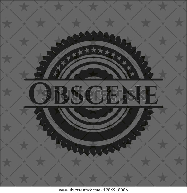 Obscene Realistic Dark Emblem Stock Vector (Royalty Free) 1286918086 ...