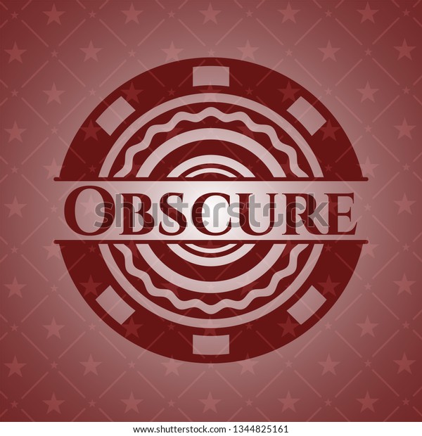 Obscure Red Emblem Vintage Stock Vector (Royalty Free) 1344825161 ...