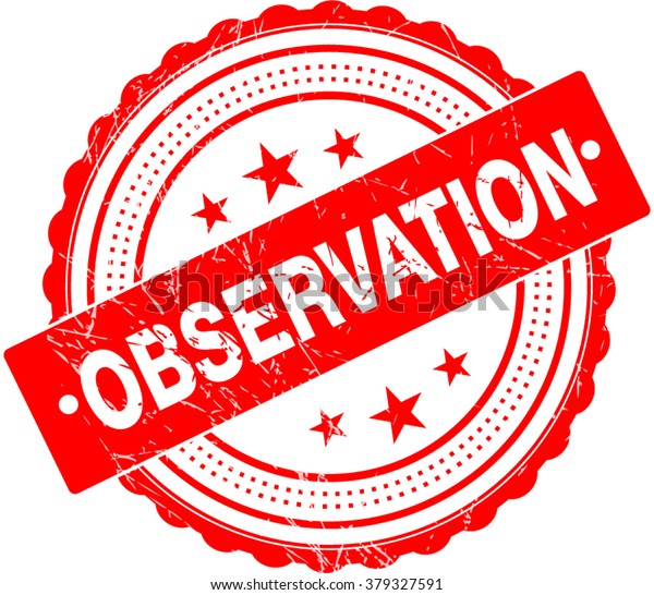 Observation Premium Quality Rubber Stamp Stock Vector (Royalty Free ...