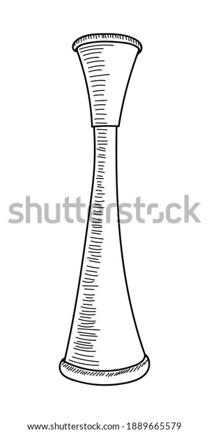 Obstetric Stethoscope On White Background Vector Stock Vector (Royalty ...