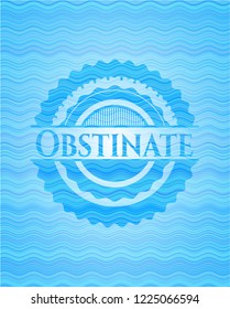 Obstinate Water Representation Emblem Background Stock Vector (Royalty ...