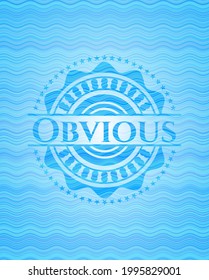 Obvious Water Representation Badge Background Vector Stock Vector ...