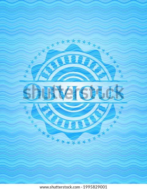 Obvious Water Representation Badge Background Vector Stock Vector ...