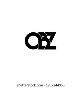 Obz Letter Original Monogram Logo Design Stock Vector (Royalty Free ...