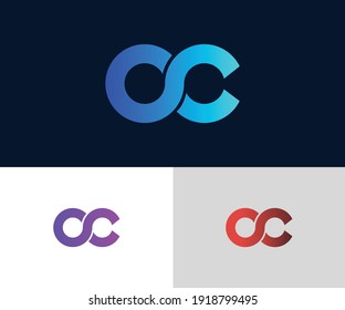 Oc Logo Vector Design Illustration Vector Stock Vector (Royalty Free ...