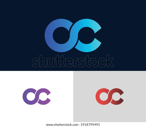DISEÑO DE VECTOR DE LOGO OC,: vector de stock (libre de regalías ...