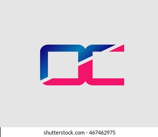 Oc Logo Vector Graphic Branding Letter: vector de stock (libre de ...