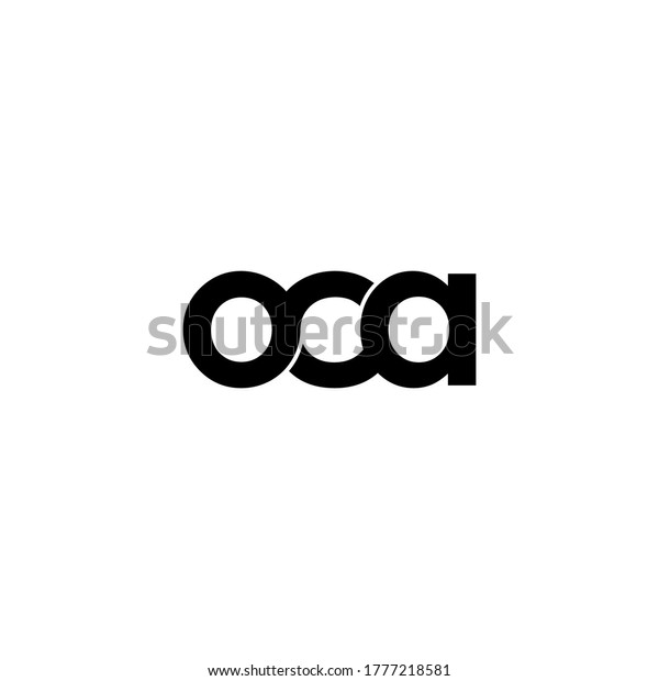 Oca Letter Original Monogram Logo Design Stock Vector (Royalty Free ...