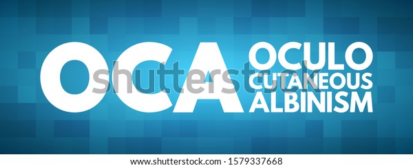 Oca Oculo Cutaneous Albinism Acronym Concept Stock Vector (Royalty Free ...