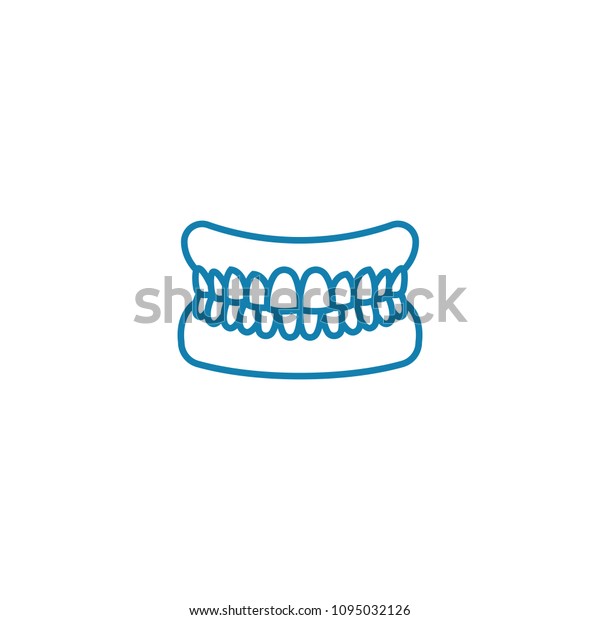 Occlusion Linear Icon Concept Occlusion Line Stock Vector (Royalty Free ...