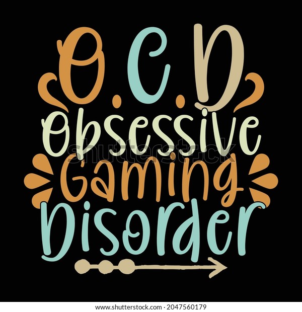 Ocd Obsessive Gaming Disorder Television Industry Stock Vector (Royalty ...