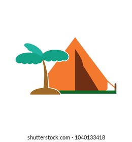 Ocean Camping Logo Icon Design Stock Vector (Royalty Free) 1040133418 ...