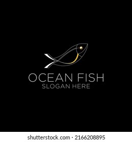 Ocean Fish Logo Icon Design Vector Stock Vector (Royalty Free ...