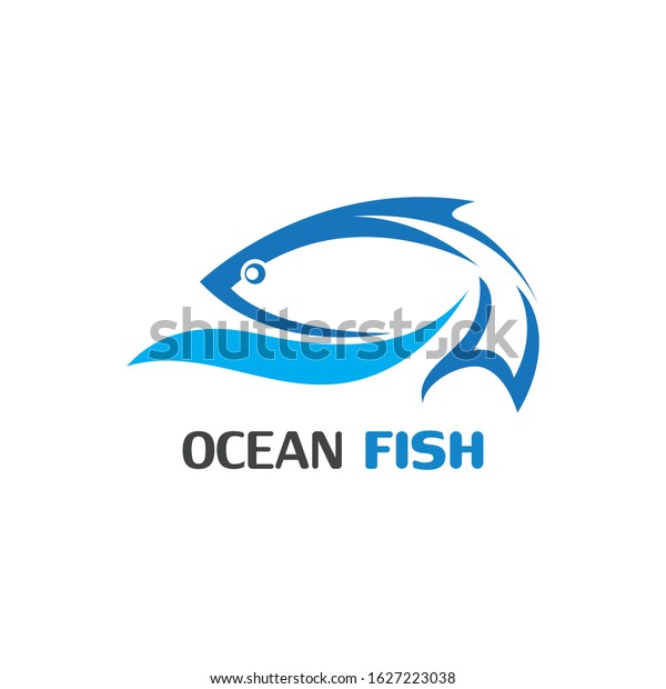Ocean Fish Logo Template Creative Vector 스톡 벡터(로열티 프리) 1627223038 ...