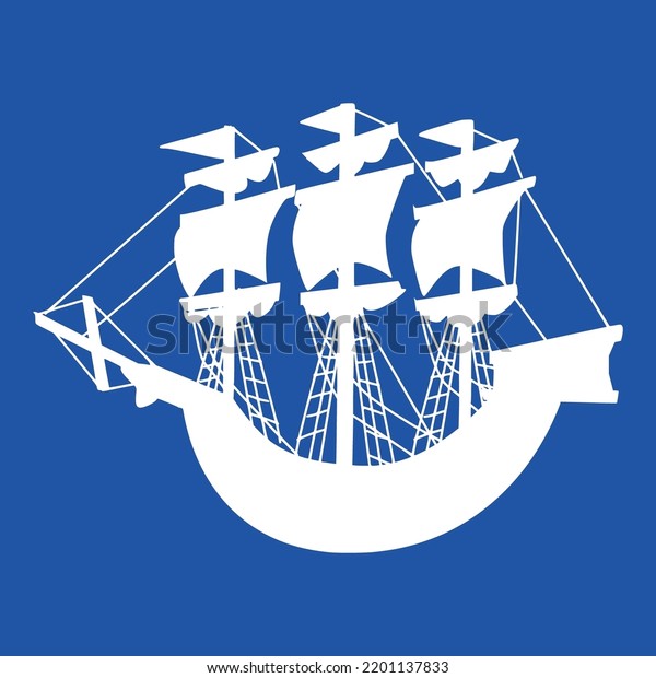 Ocean Heraldry Boat Ship Sail Sailing Stock Vector (Royalty Free ...