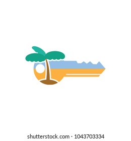Ocean Key Logo Icon Design Stock Vector (Royalty Free) 1043703334 ...