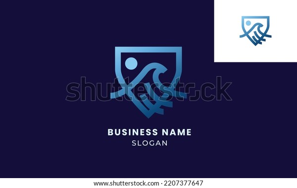 Ocean Protections Logo Logo Design That Stock Vector (Royalty Free ...