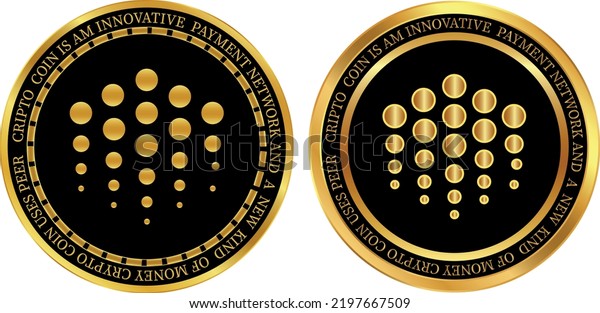Ocean Protocolocean Coin Vector Illustrations 3d Stock Vector (Royalty ...