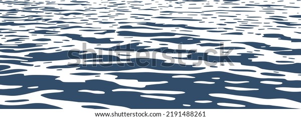Ocean Ripples Texture Onecolor Background Waves Stock Vector (Royalty ...