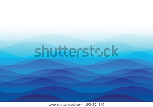Ocean Sea Waves Ripples Background Stock Vector (Royalty Free ...