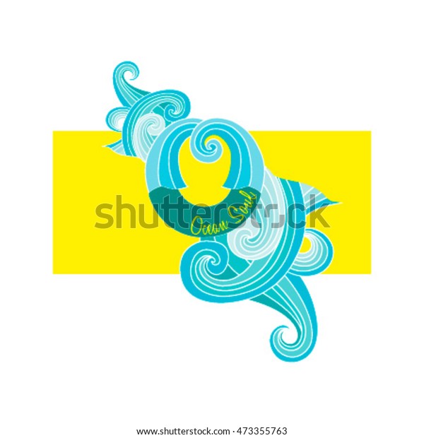 Ocean Soul Wave Sign Stock Vector (Royalty Free) 473355763 | Shutterstock
